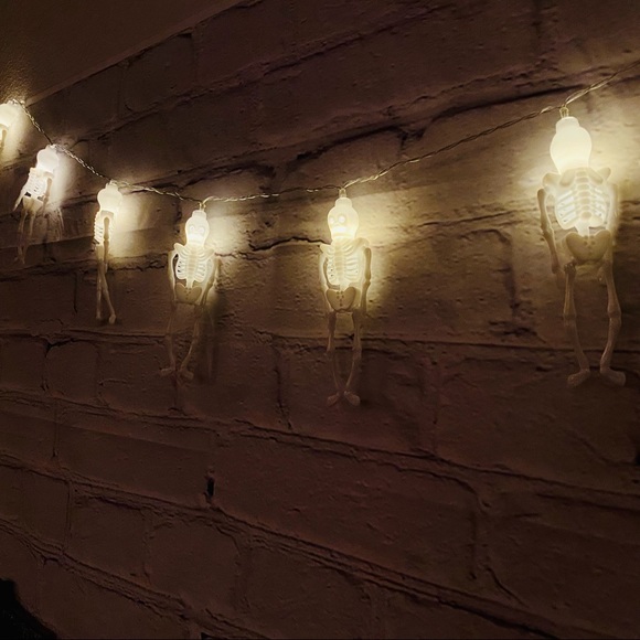 Holiday | New Dancing Skeleton Battery Powered String Lights Spooky ...